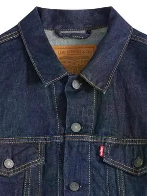 LEVI'S Classic Button Flap Patch Pockets Denim Jacket - Blue