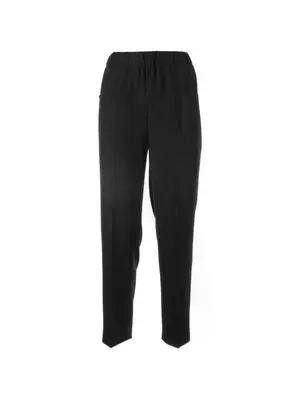 VIA MASINI 80 Elastic Trousers - Black