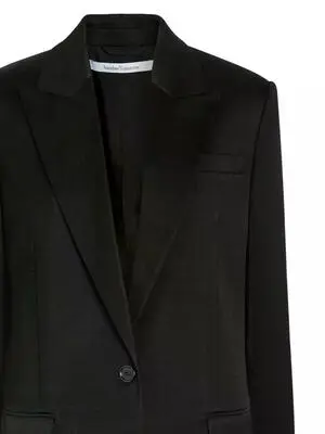 Another Tomorrow Buttoned Pocket Blazer