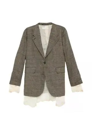 Our Legacy Lace-trimmed Oversized Blazer