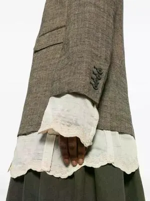 Our Legacy Lace-trimmed Oversized Blazer