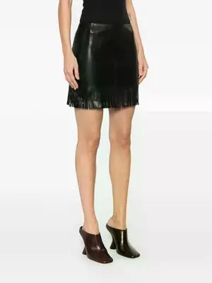 Nour Hammour Fringed Mini Skirt