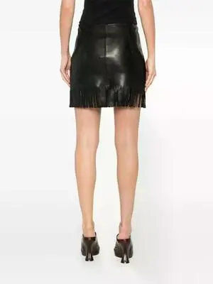 Nour Hammour Fringed Mini Skirt