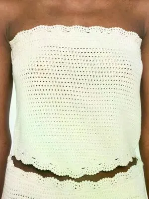 Posse Dylan Crocheted Strapless Top