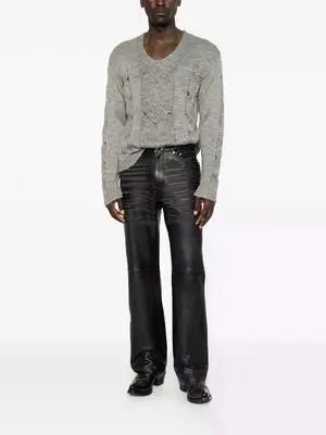 Our Legacy Carlson Cut Leather Trousers