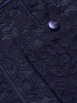 L'Agence Lace A-line Mini Skirt - Midnight