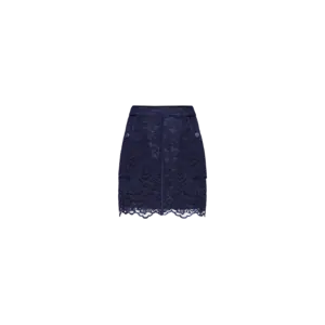 L'Agence Lace A-line Mini Skirt - Midnight