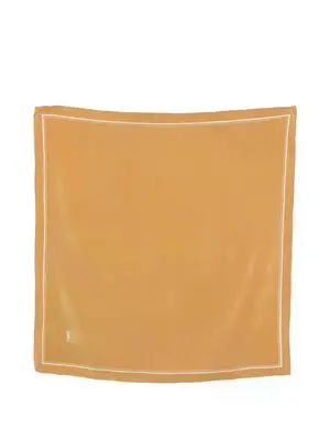 Saint Laurent 1990s Border Scarf - Neutrals