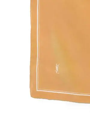 Saint Laurent 1990s Border Scarf