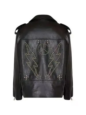 John Richmond Studded Leather Jacket