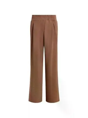 Varley Elasticated Waist Wide Leg Track Pants - Brown