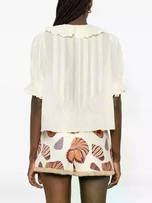 DÔEN Henri Ruffled Blouse - Yellow