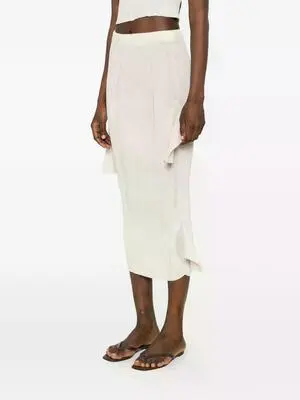 Issey Miyake Ruffled Midi Skirt