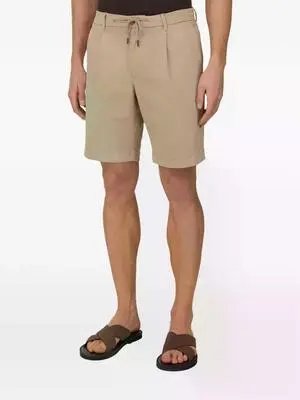 Boggi Milano Drawstring Pleated Shorts