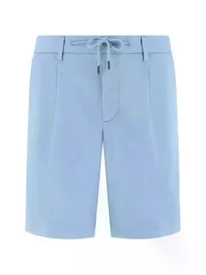 Boggi Milano Garment-dyed Stretch Cotton Drawstring Shorts