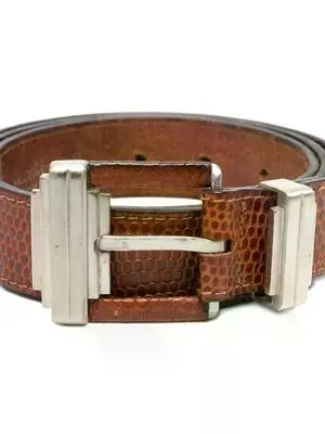 Versace 1990s Leather Belt