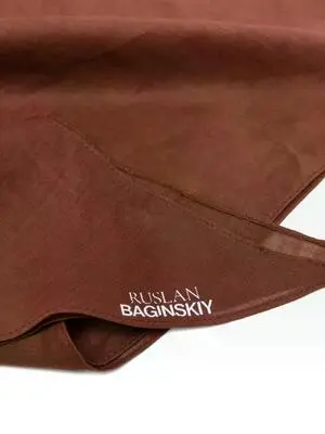 Ruslan Baginskiy Logo-print Self-tie Hat - Brown