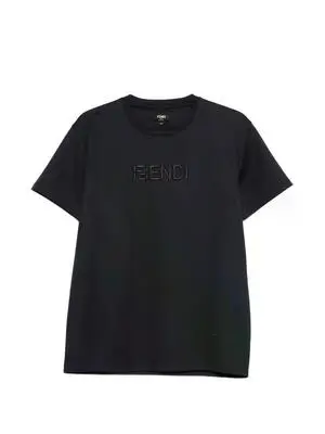 Fendi Embroidered-logo T-shirt