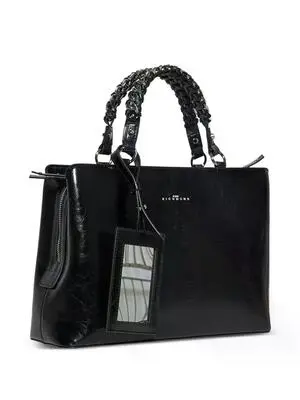 John Richmond Woven Handle Tote