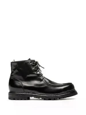 Officine Creative Buffalo Leather Lace-up Boots