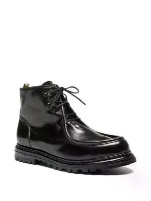 Officine Creative Buffalo Leather Lace-up Boots