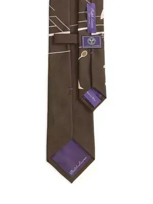 Ralph Lauren Purple Label Tennis Motif Neck Tie