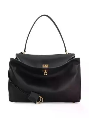 Balenciaga Rodeo Leather Bag - Black