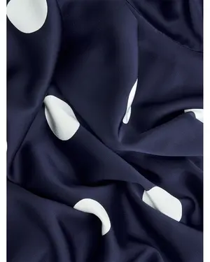 HOBBS LONDON Sleeveless Polka Dot Midi Dress