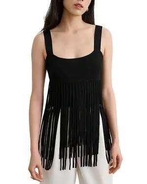 TOCCIN Amaris Fringe Top