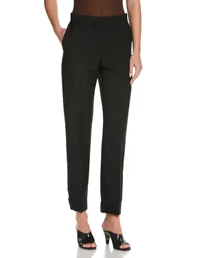 Versace Black Wash Bottoms For Women