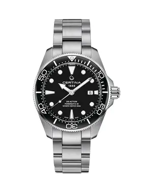 CERTINA Ds Action Diver Watch, 43mm - Black