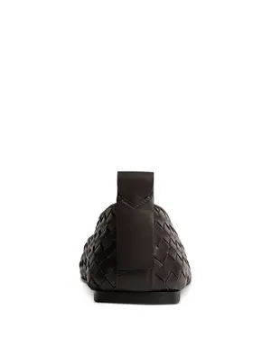 Bottega Veneta Woven Leather Loafers - Brown
