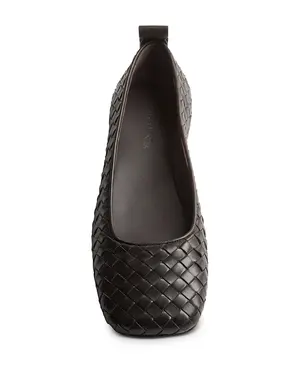 Bottega Veneta Woven Leather Loafers - Brown