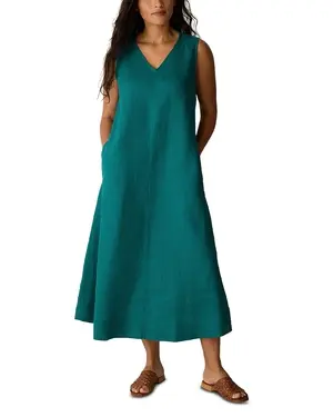 Eileen Fisher V Neck Dresses