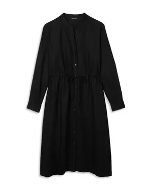 Eileen Fisher Mandarin Collar Shirt Dress