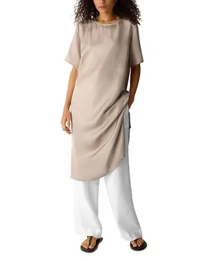 Eileen Fisher Round Neck Kaftans Tunics