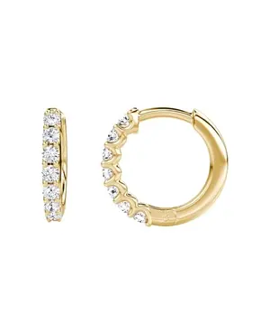 VRAI 14k Yellow 0.28ctw Round Brilliant Lab Grown Diamond Eternity Hoops
