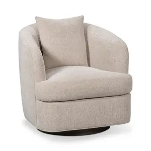 VANGUARD FURNITURE Ode Swivel Chair - Topper Oatmeal