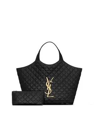 Saint Laurent Icare Maxi Shopping Bag - Black/bronze