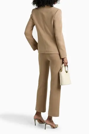 Max Mara Double-breasted Cotton-blend Jersey Blazer