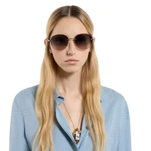 Gucci Specialized Fit Rimless Sunglasses