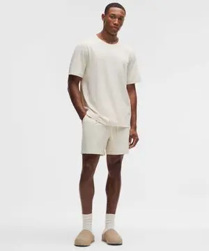 Lululemon Mesh Soft Jersey Short 5 - Light Ivory