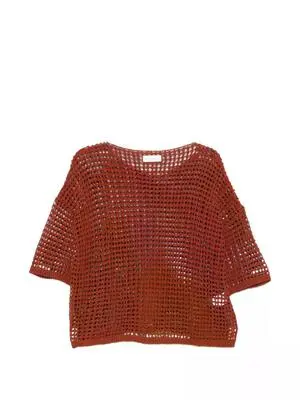 ROBERTO COLLINA Open-knit T-shirt