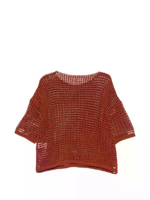 ROBERTO COLLINA Open-knit T-shirt