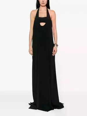 Rick Owens Halter Sleeveless Maxi Dress