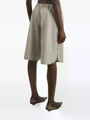THE FRANKIE SHOP Elasticated Waist Curved Hem Shorts