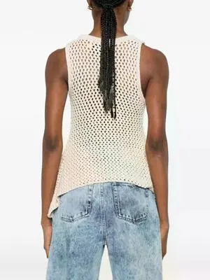 MARQUES' ALMEIDA Flower Asymmetric Knit Top