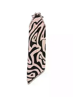 Emilio Pucci Labirinto Asymmetric High-neck Dress - Black