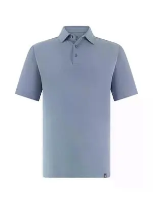 Boggi Milano Polo Shirt In Stretch Supima Cotton - Blue
