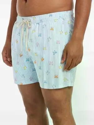 MC2 SAINT BARTH Crab-print Swim Shorts - Blue